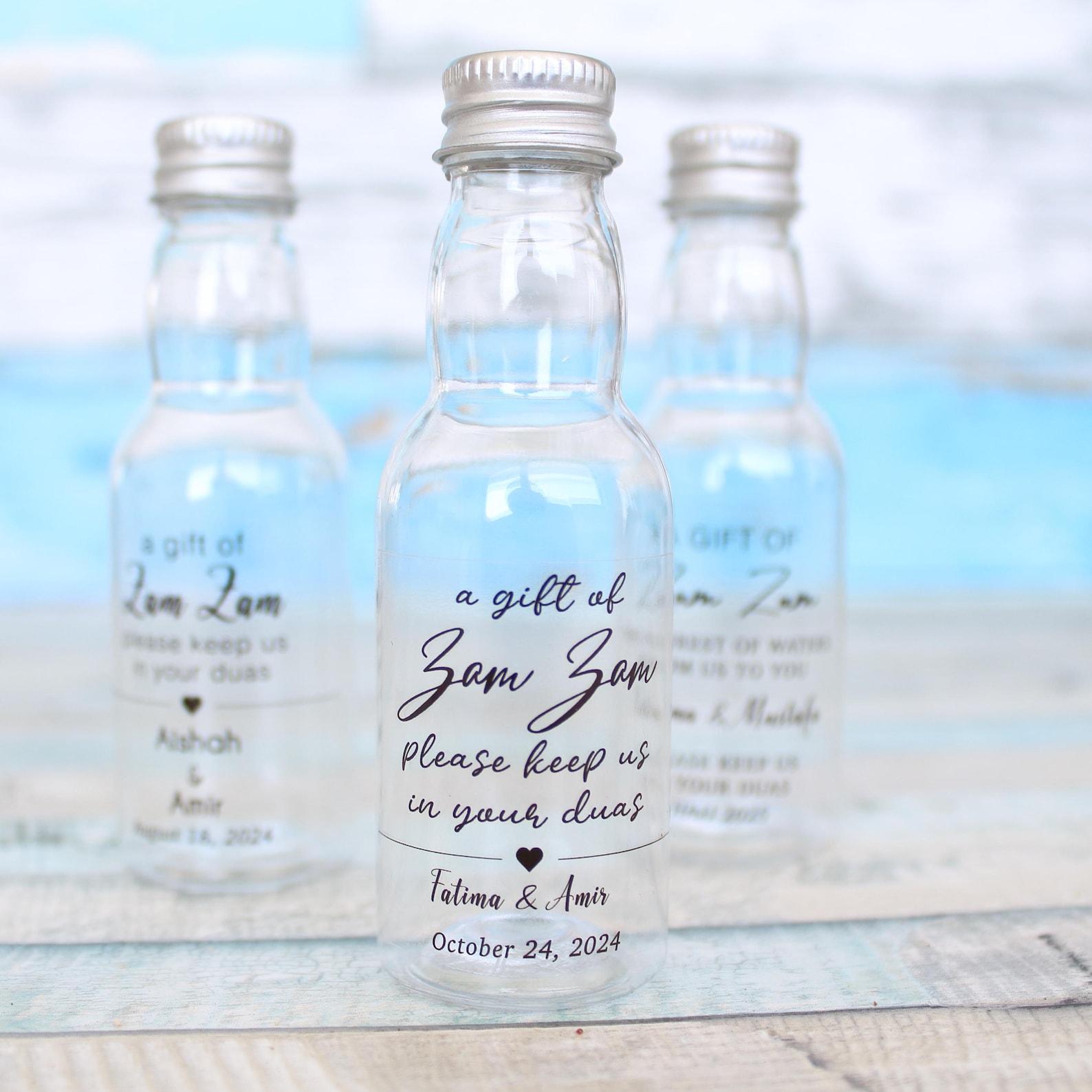Zamzam Bottles, Personalised Wedding, Nikkah, Aqiqah, Jalsa, Umrah ...