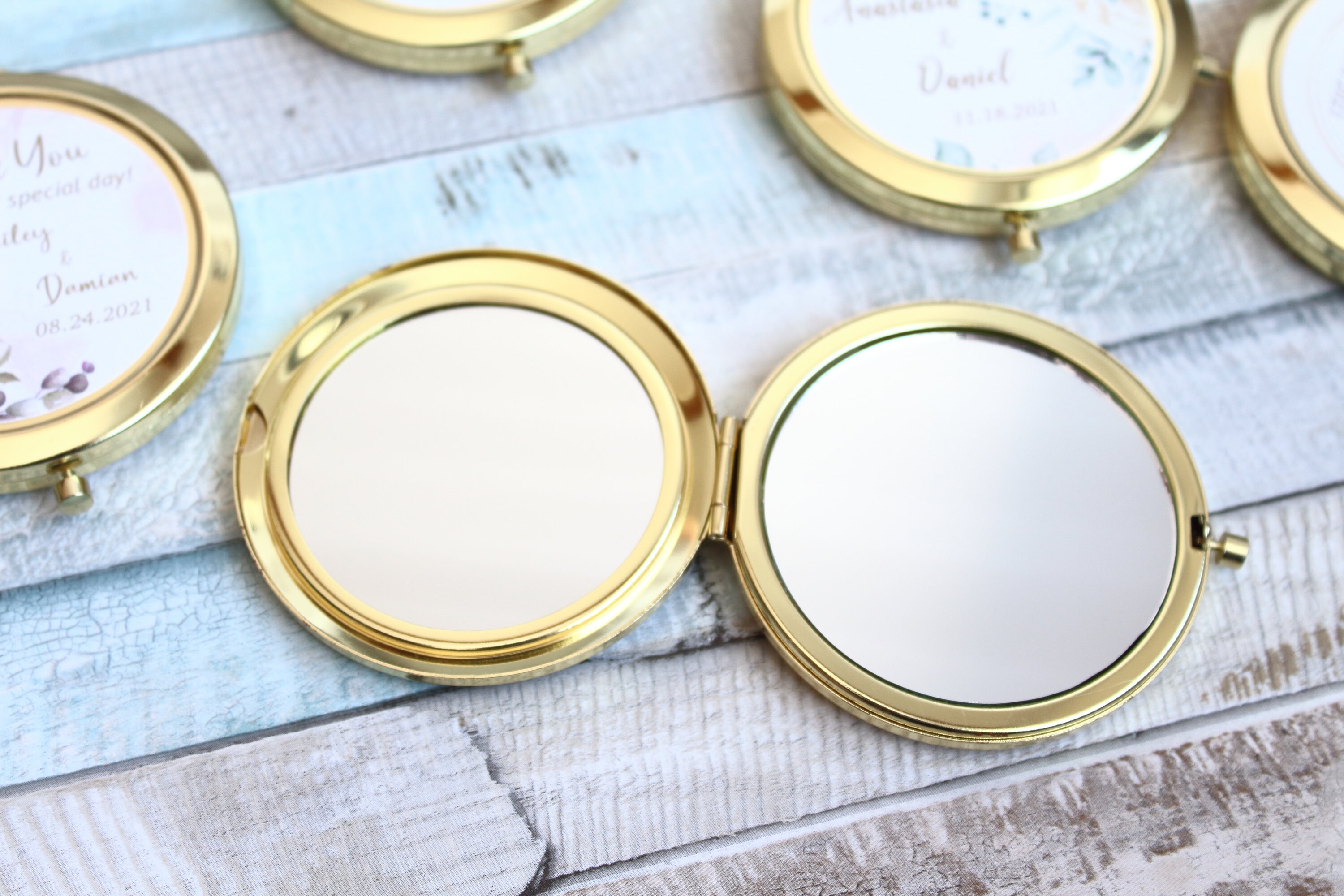 Custom Mirror Favors, Wedding Favors, Bridal Shower Favor, Gift for ...