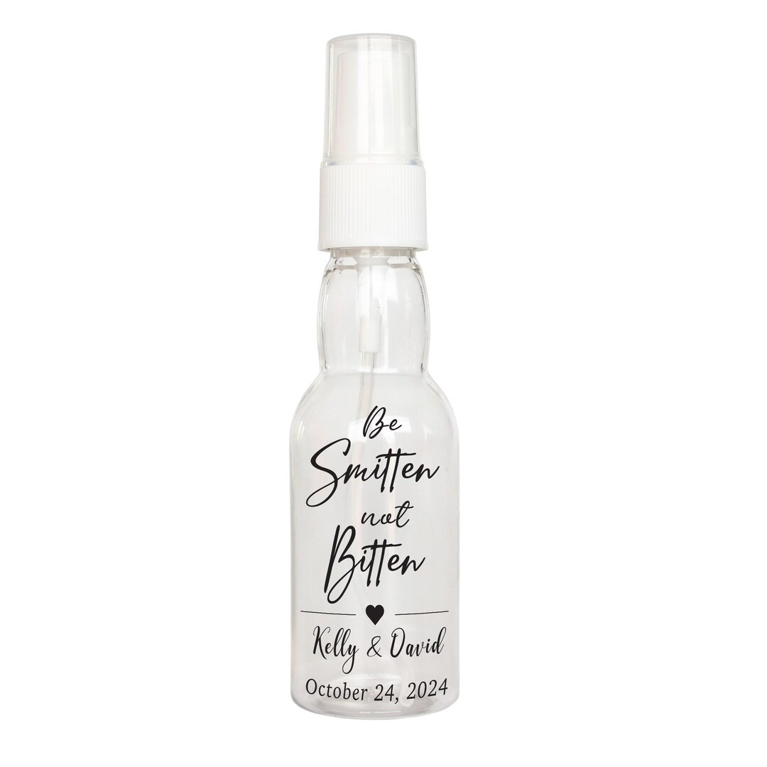 Wedding Bug Spray Bottles: Be Smitten Not Bitten Wedding Favors, Empty ...