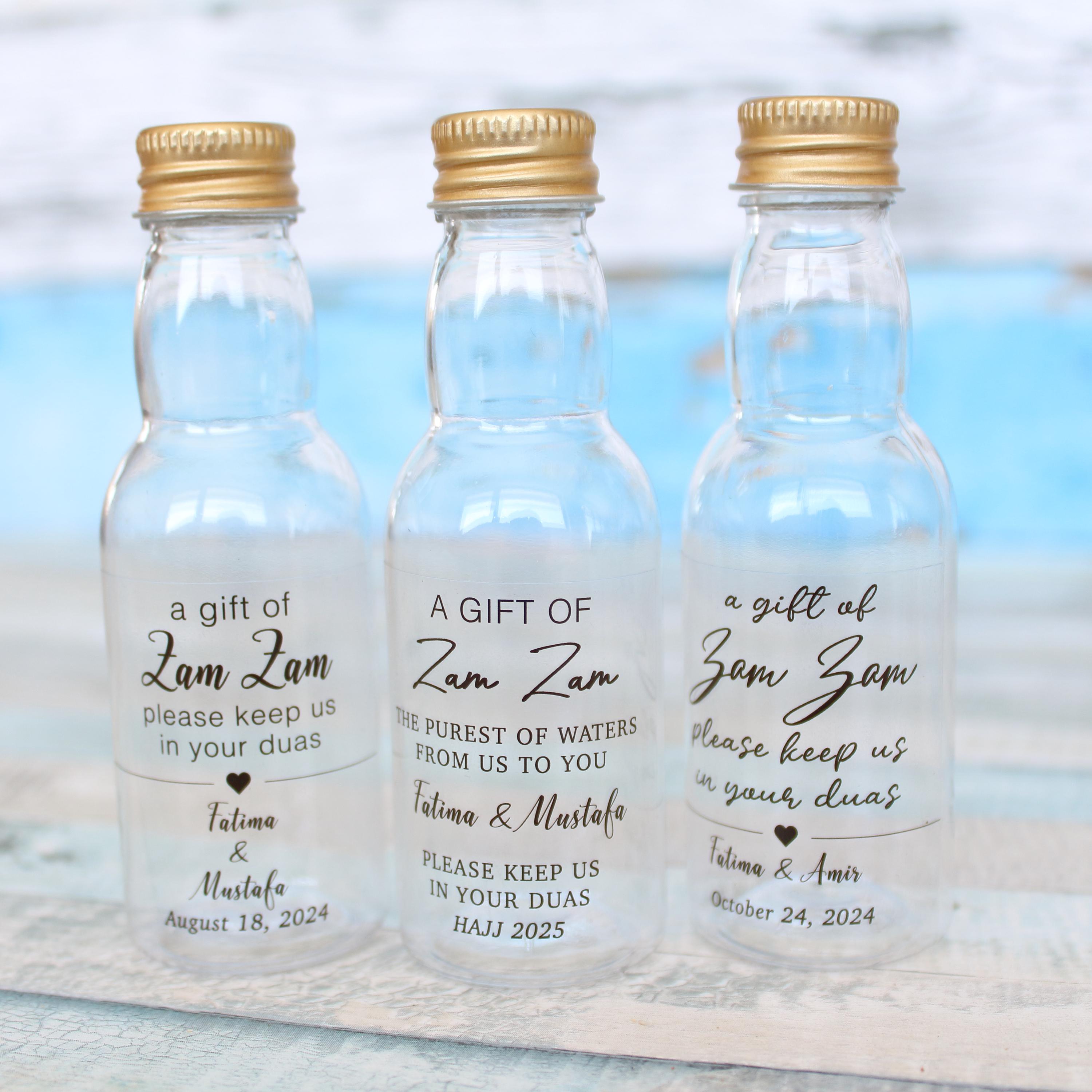 Zamzam Bottles, Personalised Wedding, Nikkah, Aqiqah, Jalsa, Umrah ...