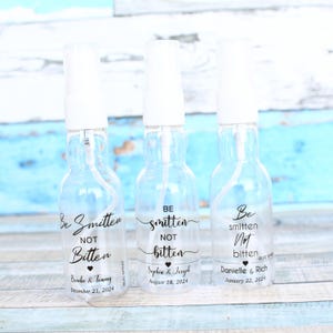 Wedding Bug Spray Bottles With Label, Wedding Favor for Guests, Custom ...