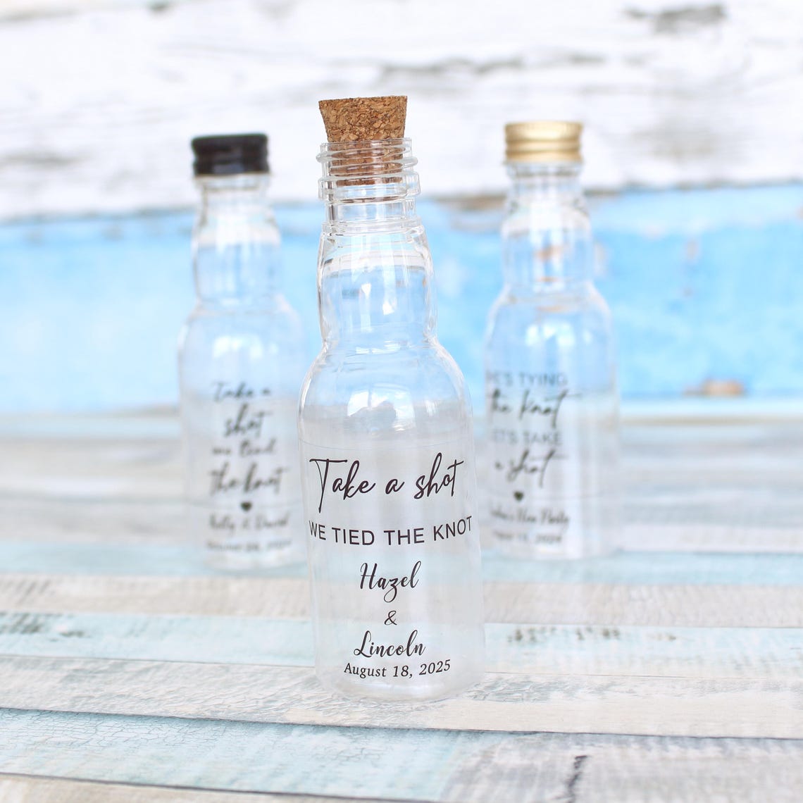 Custom Wedding Favor Label Template: Shot Glass Sticker (digital ...