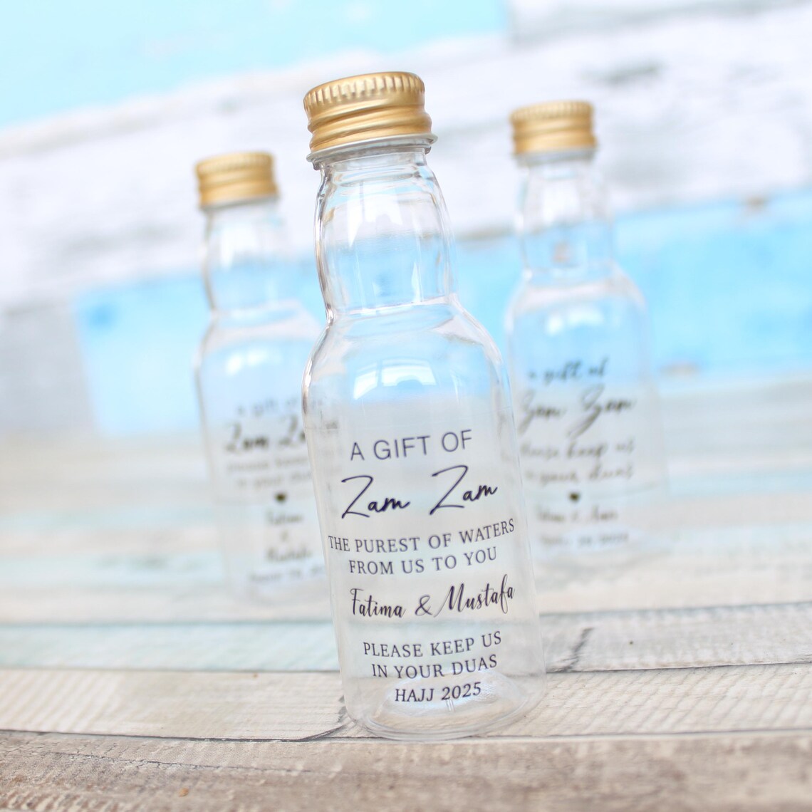 Zamzam Bottles, Personalised Wedding, Nikkah, Aqiqah, Jalsa, Umrah ...