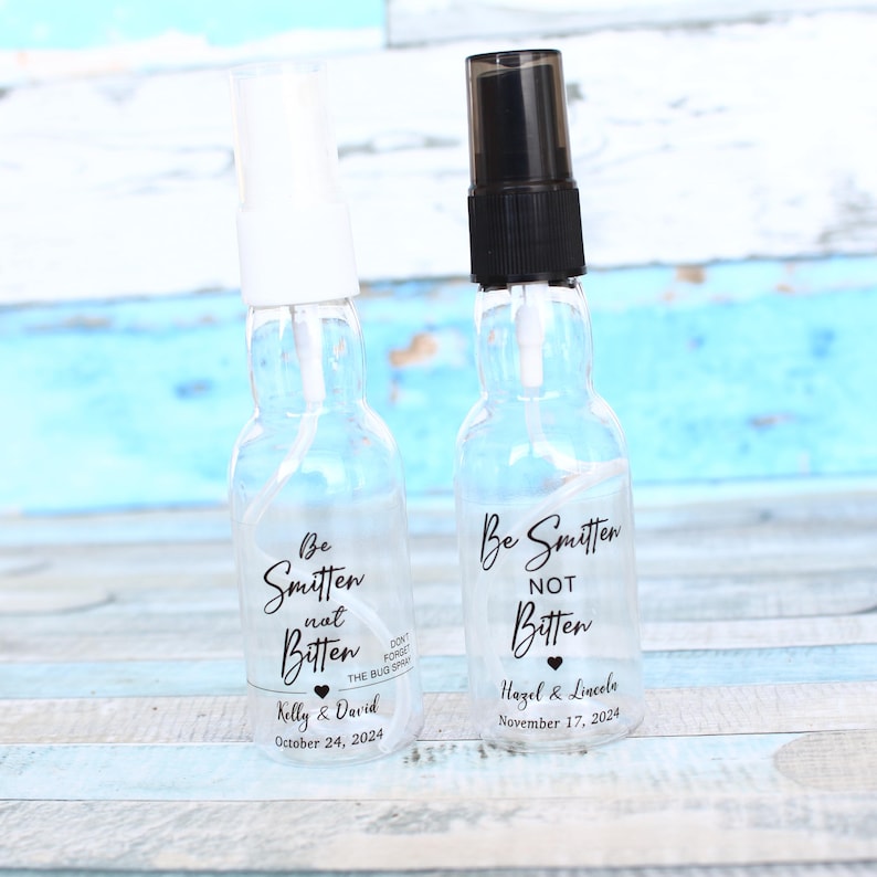 Bug Spray Bottles With Label, Wedding Outdoor Favor, Personalized, Be ...