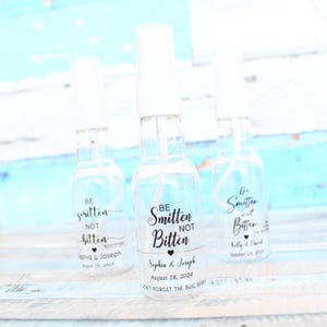 Wedding Bug Spray Bottles With Label, Wedding Favor for Guests, Custom ...