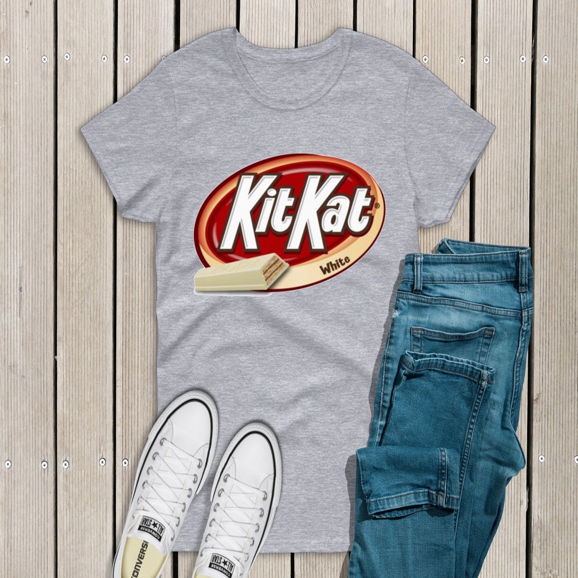 Kit Kat White Shirt Kit Kat Slogan Shirt Kit Kat Candy | Etsy
