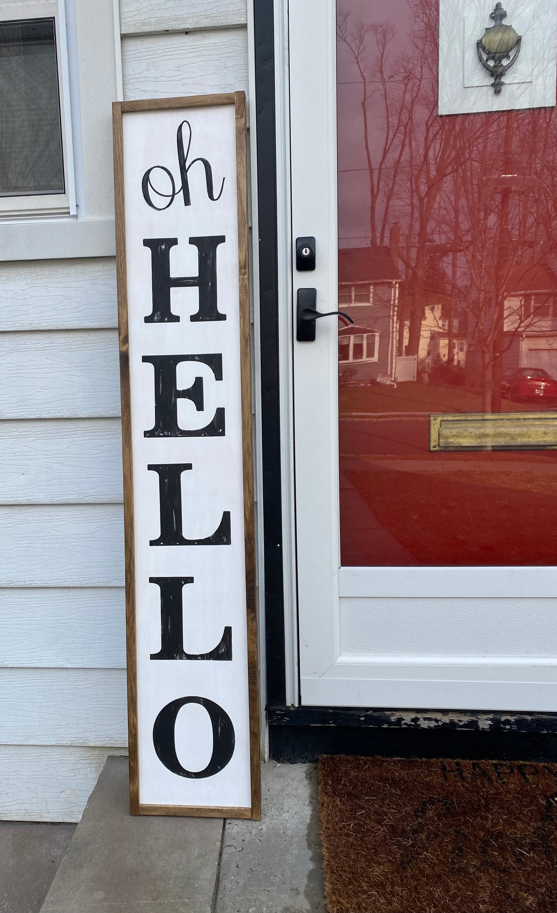 Oh Hello Porch Sign - Etsy