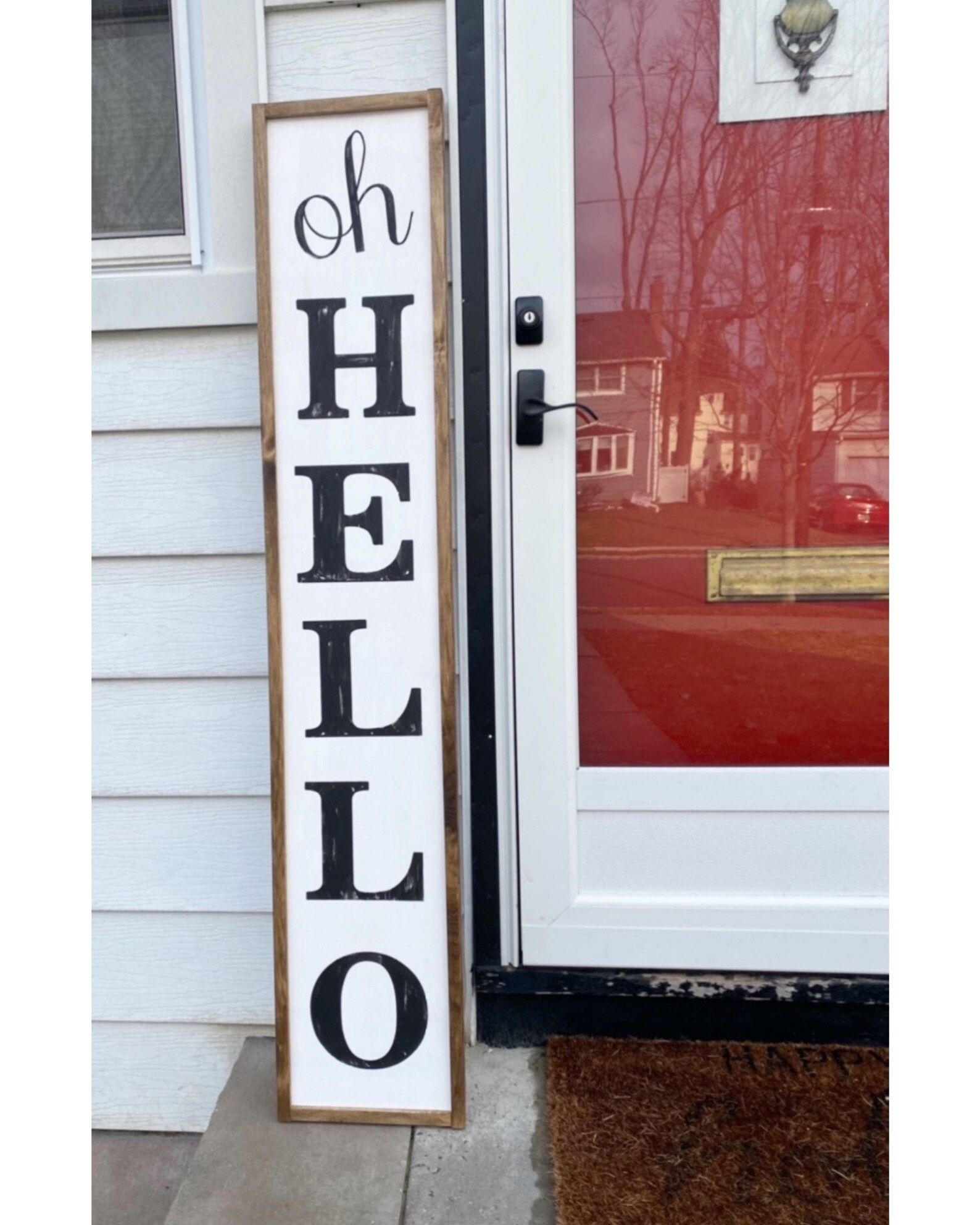 Oh Hello Porch Sign - Etsy