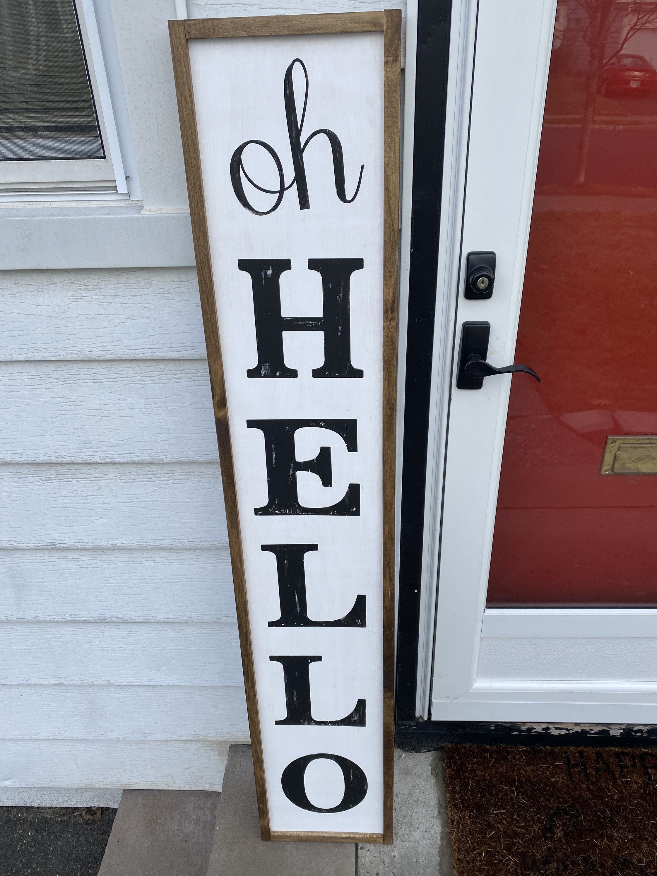 Oh Hello Porch Sign - Etsy