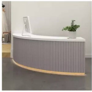 Fluted Reception Desk FLUTED Table Dinner Table Modern - Etsy Ireland