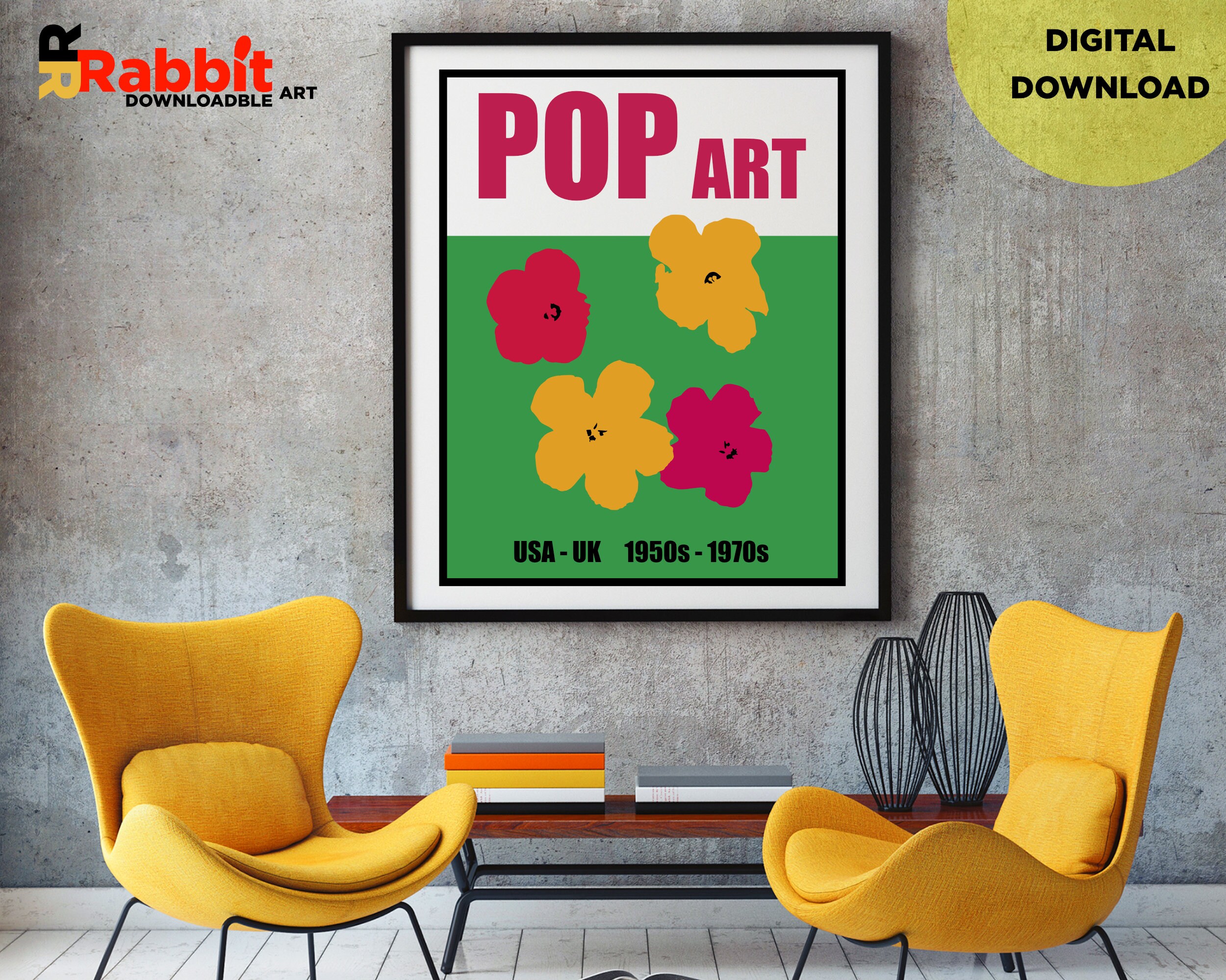 POP ART Printable Poster Art Movement Poster Printable - Etsy UK