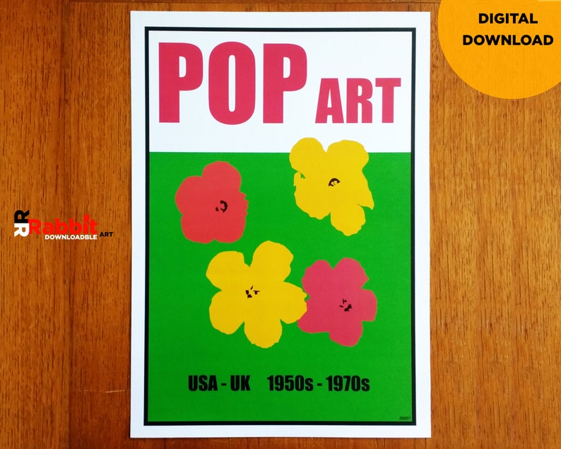 POP ART Printable Poster Art Movement Poster Printable - Etsy UK