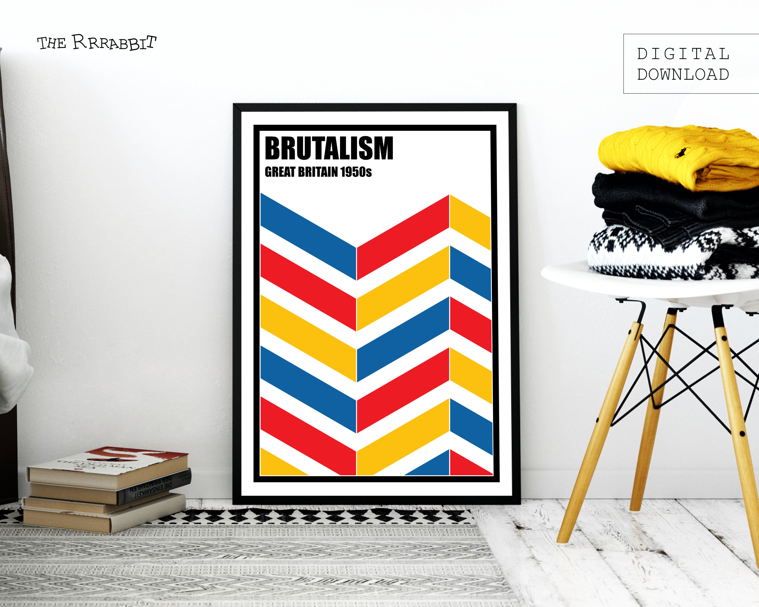 BRUTALISM Printable Poster WHITE Brutalist Architecture Art Movement ...