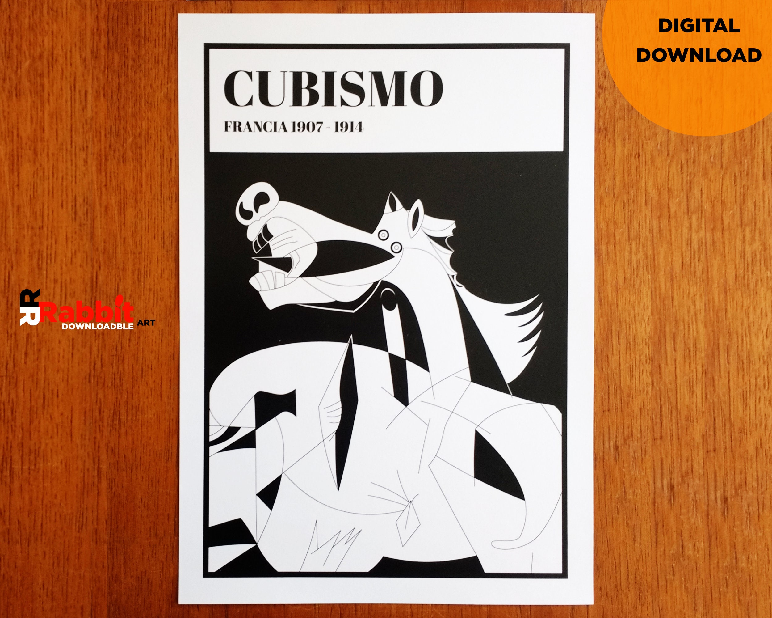 CUBISM ART Printable Poster Art Movement Poster Printable Wall Art ...