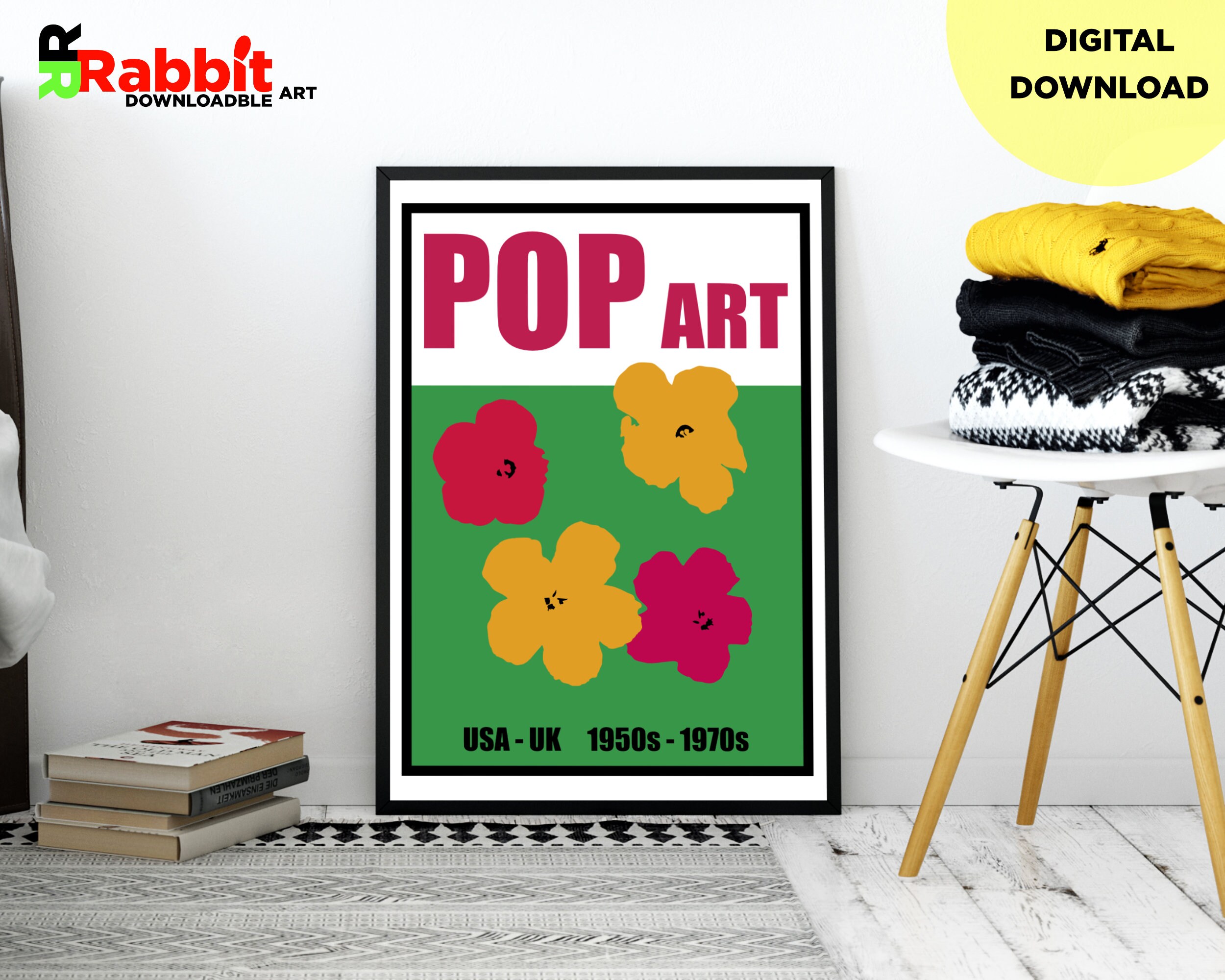 POP ART Printable Poster Art Movement Poster Printable - Etsy UK