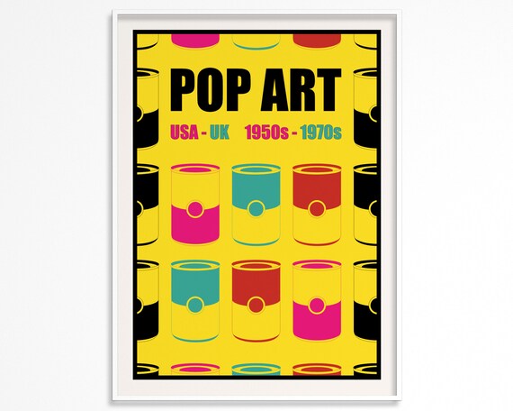 POP ART Printable Poster Art Movement Poster Printable - Etsy UK