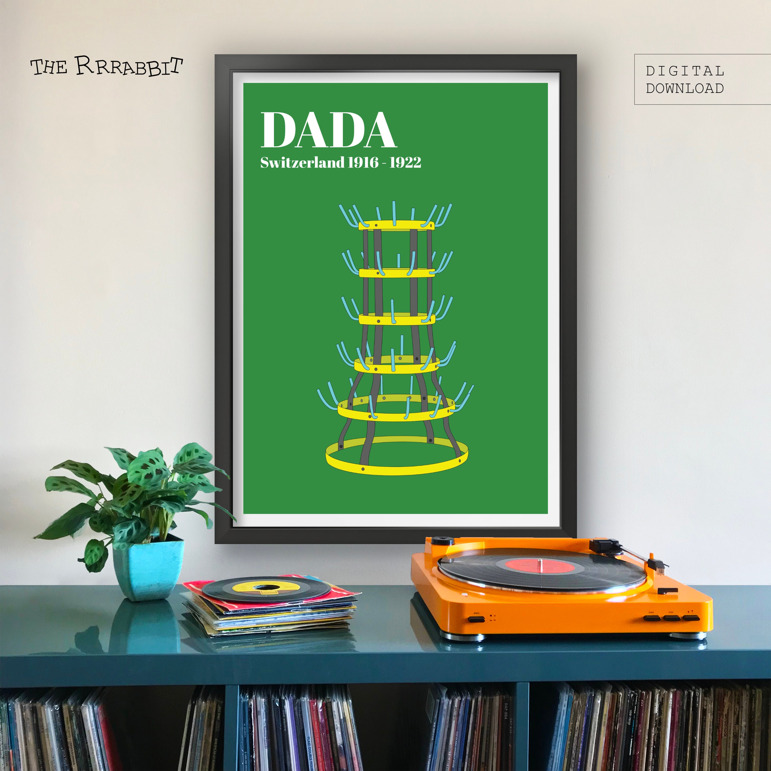 Dadaism Printable Poster the Bottle Rack Marcel Duchamp - Etsy