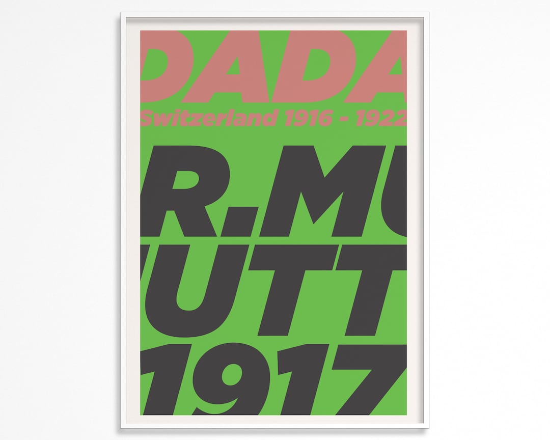 Cartel de arte imprimible dadaísmo - Marcel Duchamp - R. Mutt 1917 ...