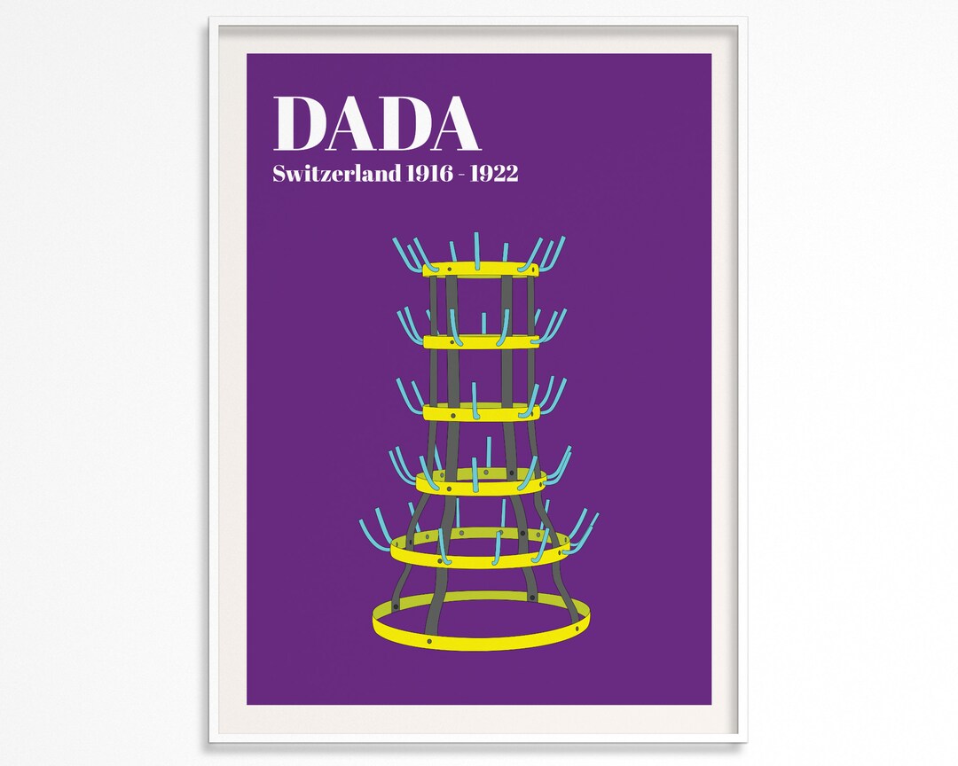 Dadaism Printable Poster - the Bottle Rack - Marcel Duchamp - Art ...