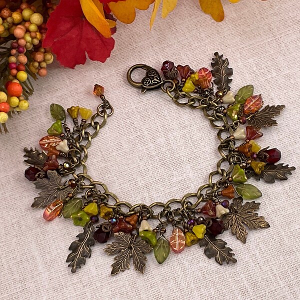 Autumn Leaf Bracelet - Etsy