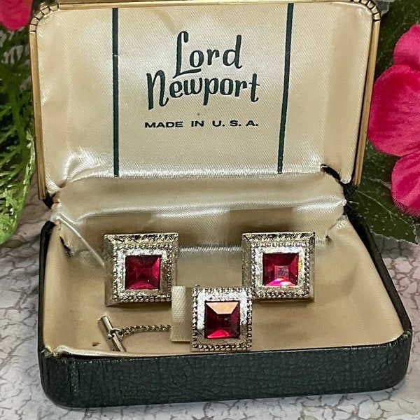 Rhinestone Cufflinks - Etsy