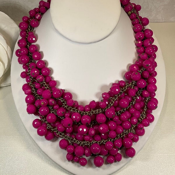 Magenta Necklace - Etsy
