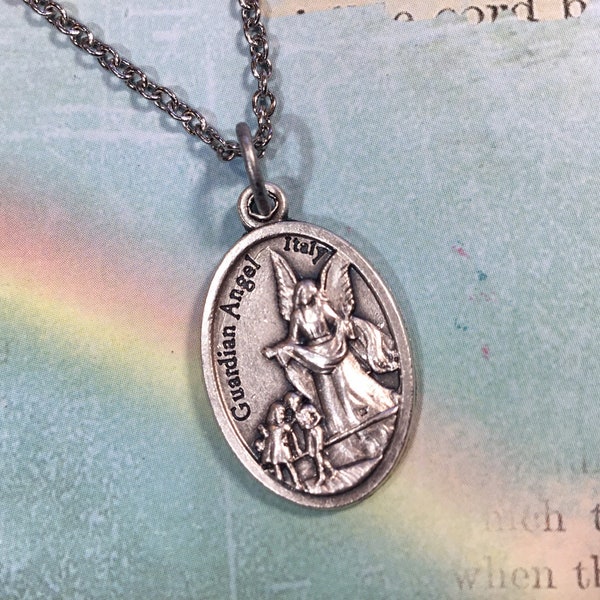 Guardian Angel Medal - Etsy