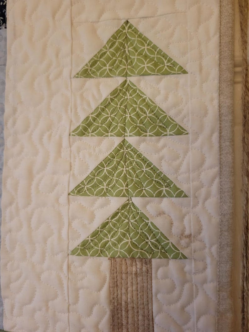 Original Quilt Pattern | House on a Hill Quilted Wall Hanging With ...