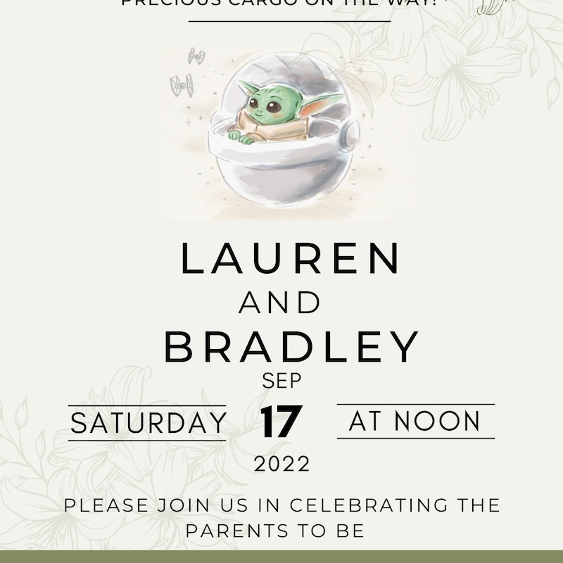 Precious Baby Invitation - Etsy