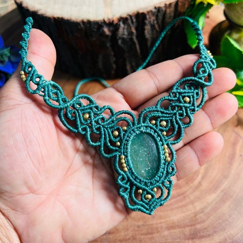 Macrame Necklace - Etsy
