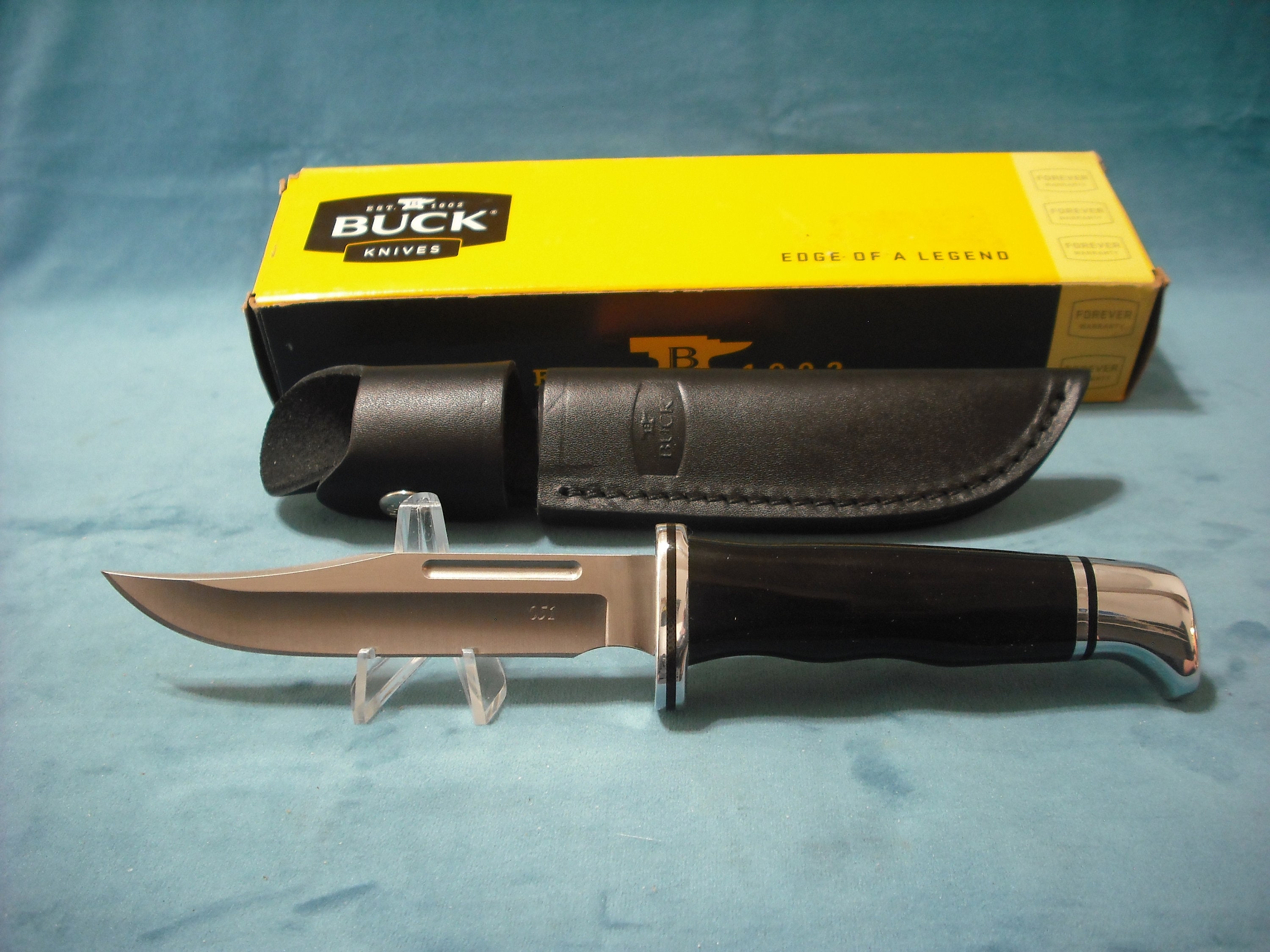 Buck Knife 117 Brahma with Black Leather Sheath Exclusive Issue 051 ...
