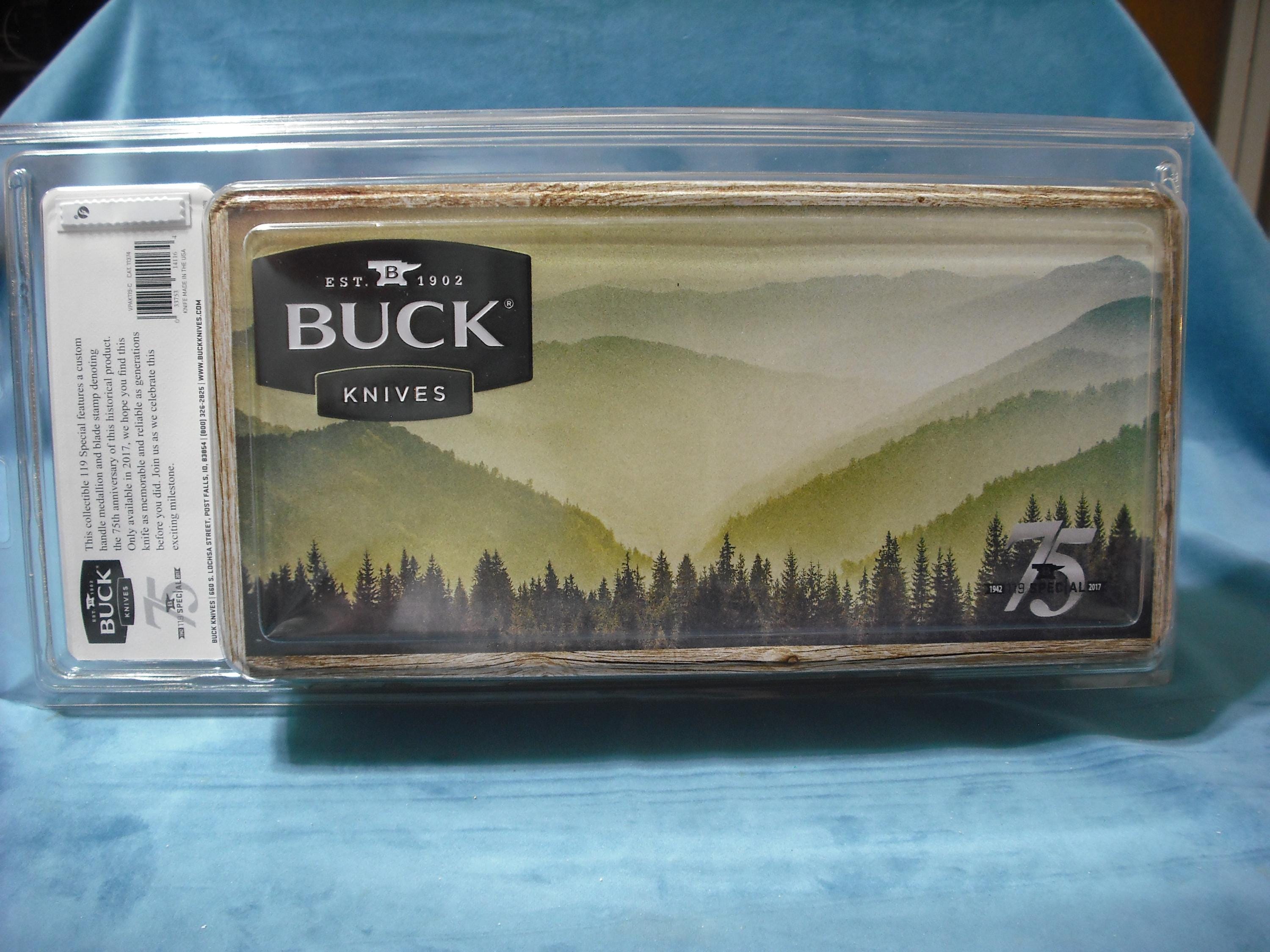 Buck Knife 119 75th Anniversary New in Unopened Package Great ...