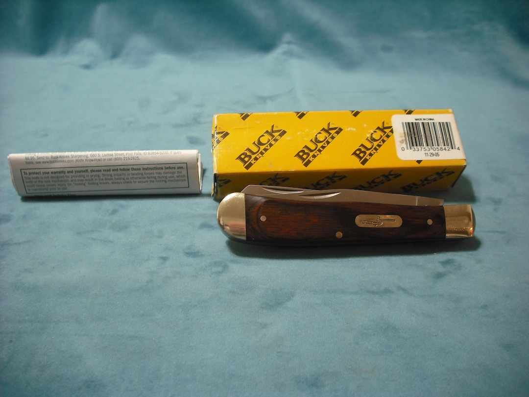 Buck Knife 384 Two Blade Large Trapper - Unused in Original Box - Good ...