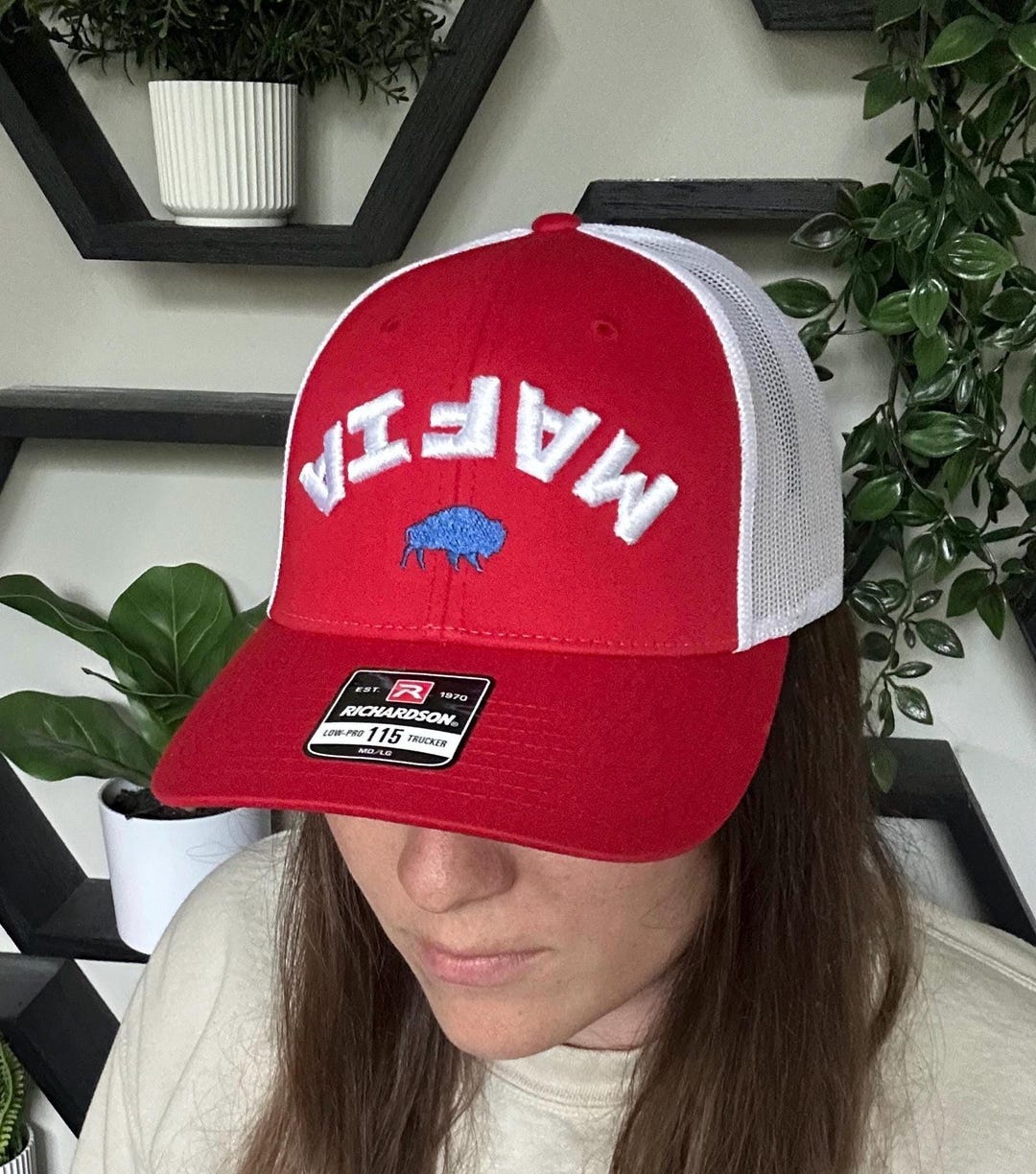 Embroidered Bills Mafia 3D Inverted Trucker Hat|buffalo Bills - Etsy