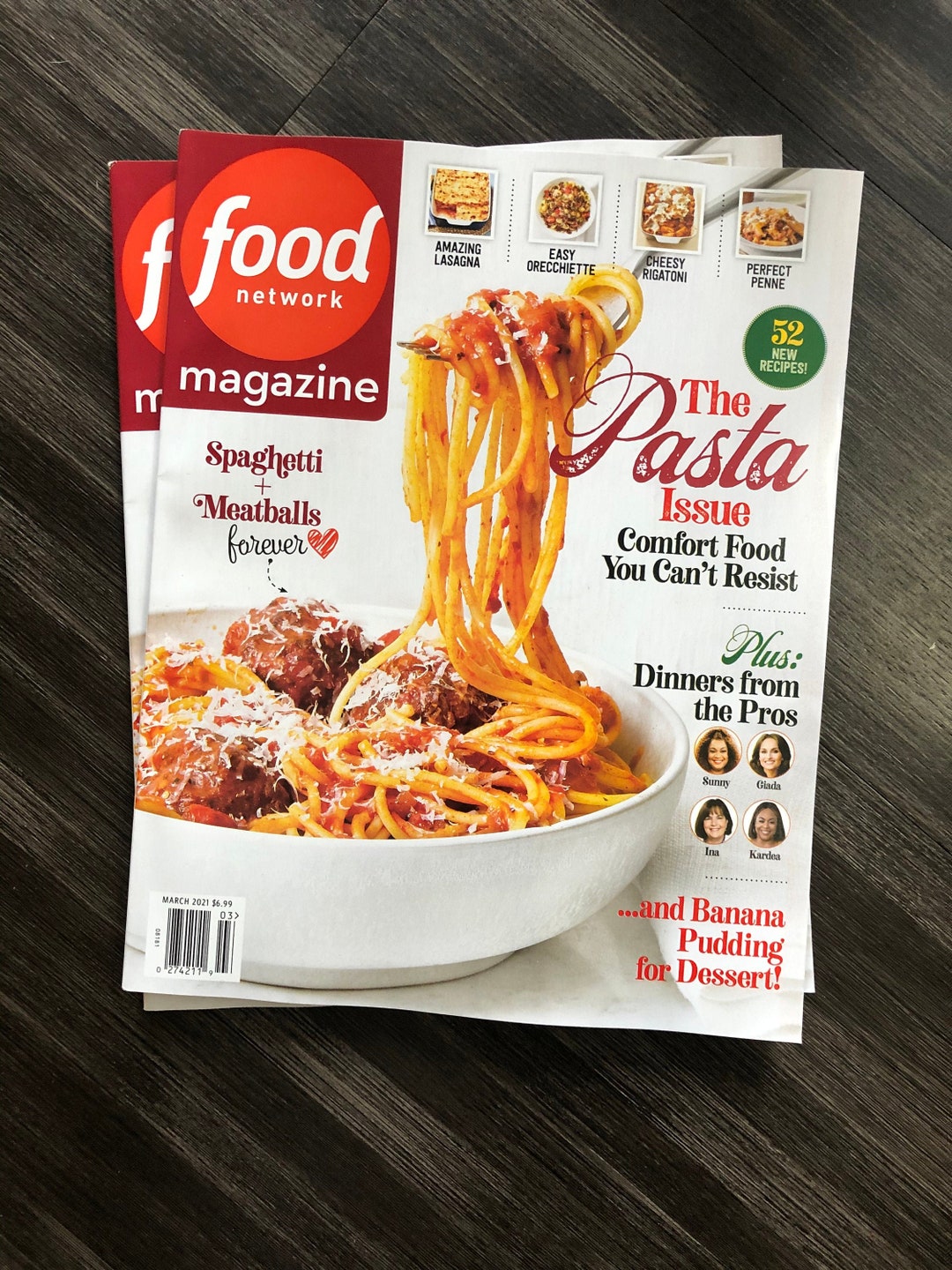 Food Network Magazine the Pasta Issue 2021 - Etsy