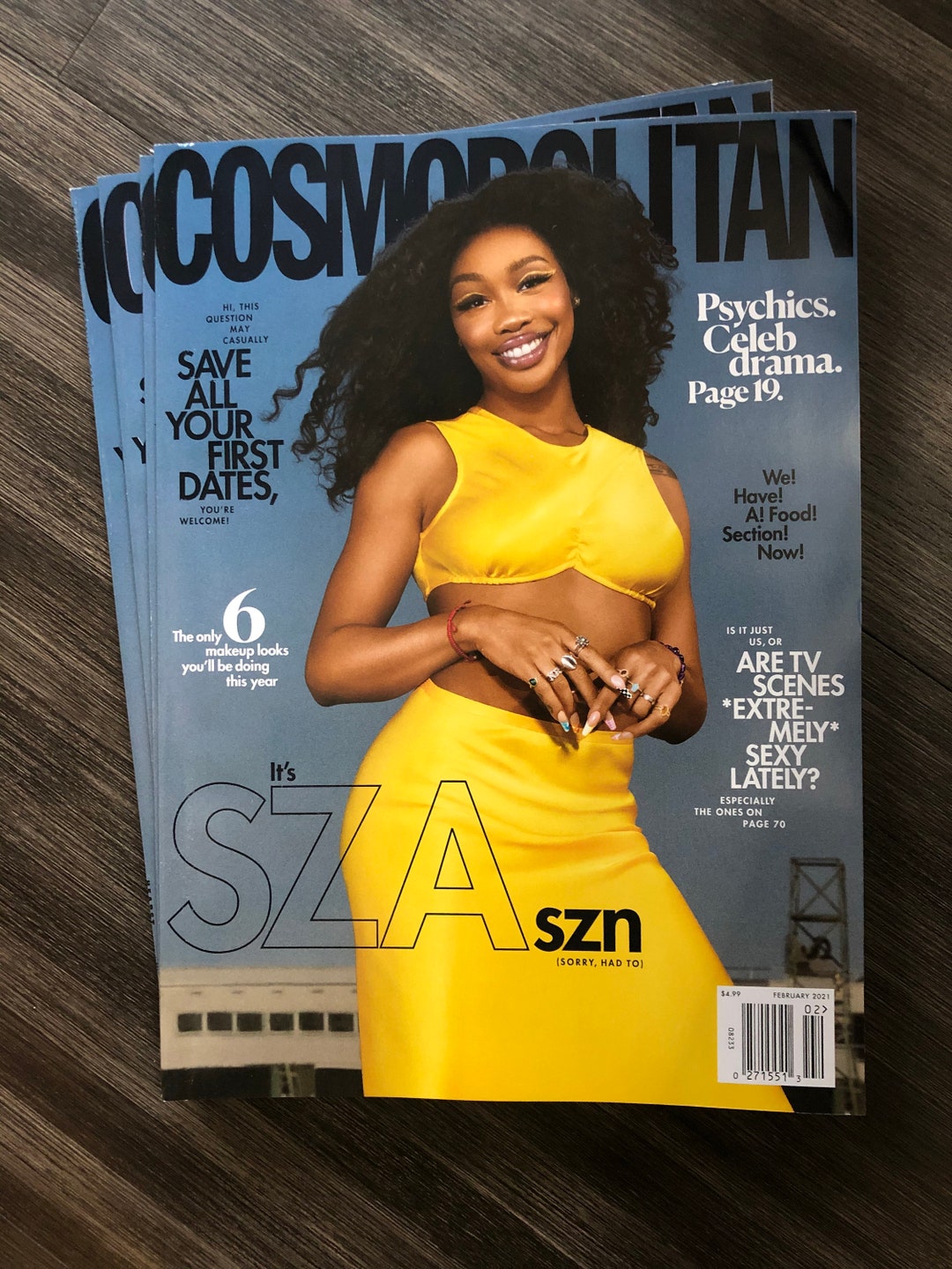 Cosmopolitan Magazine Sza 2021 - Etsy