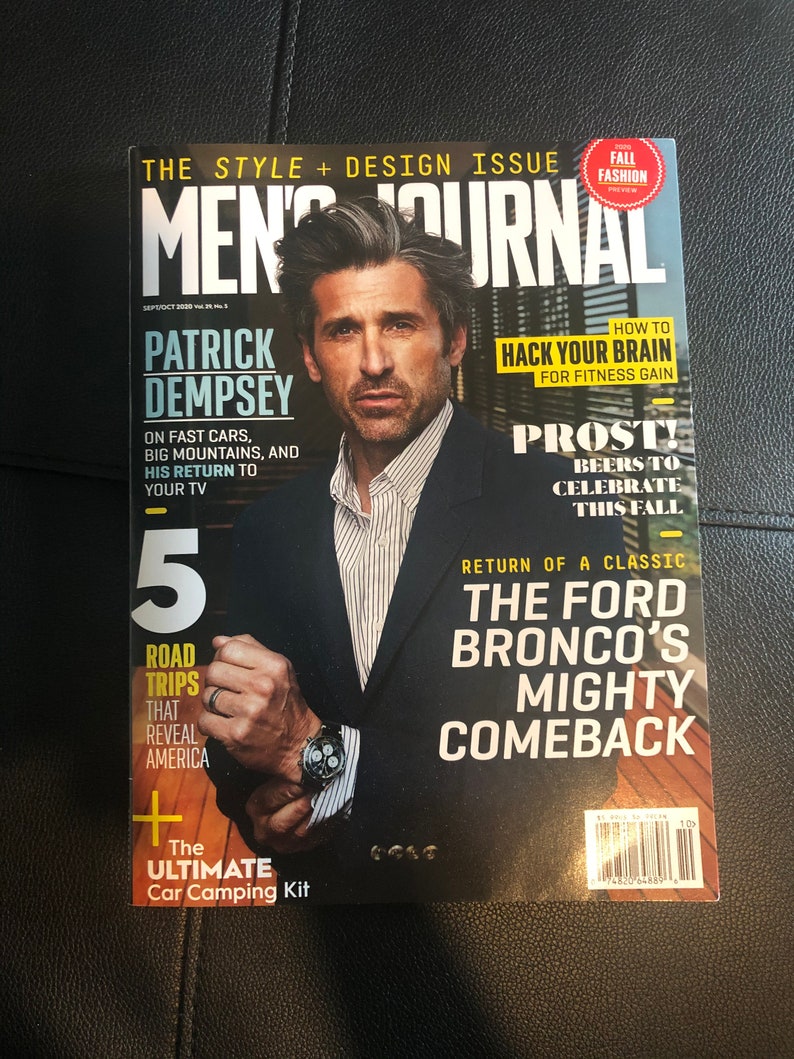 Men's Journal Magazine 2020 Patrick Dempsey - Etsy