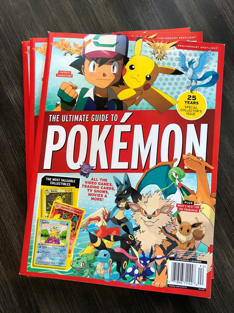 The Ultimate Guide to POKEMON Magazine 2021 - Etsy