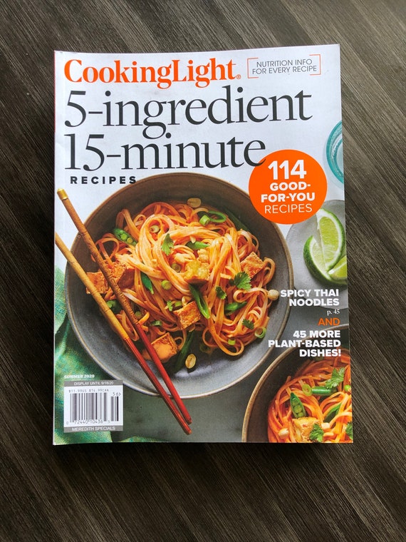 Cooking Light Magazine 5-ingredient 15-minute | Etsy