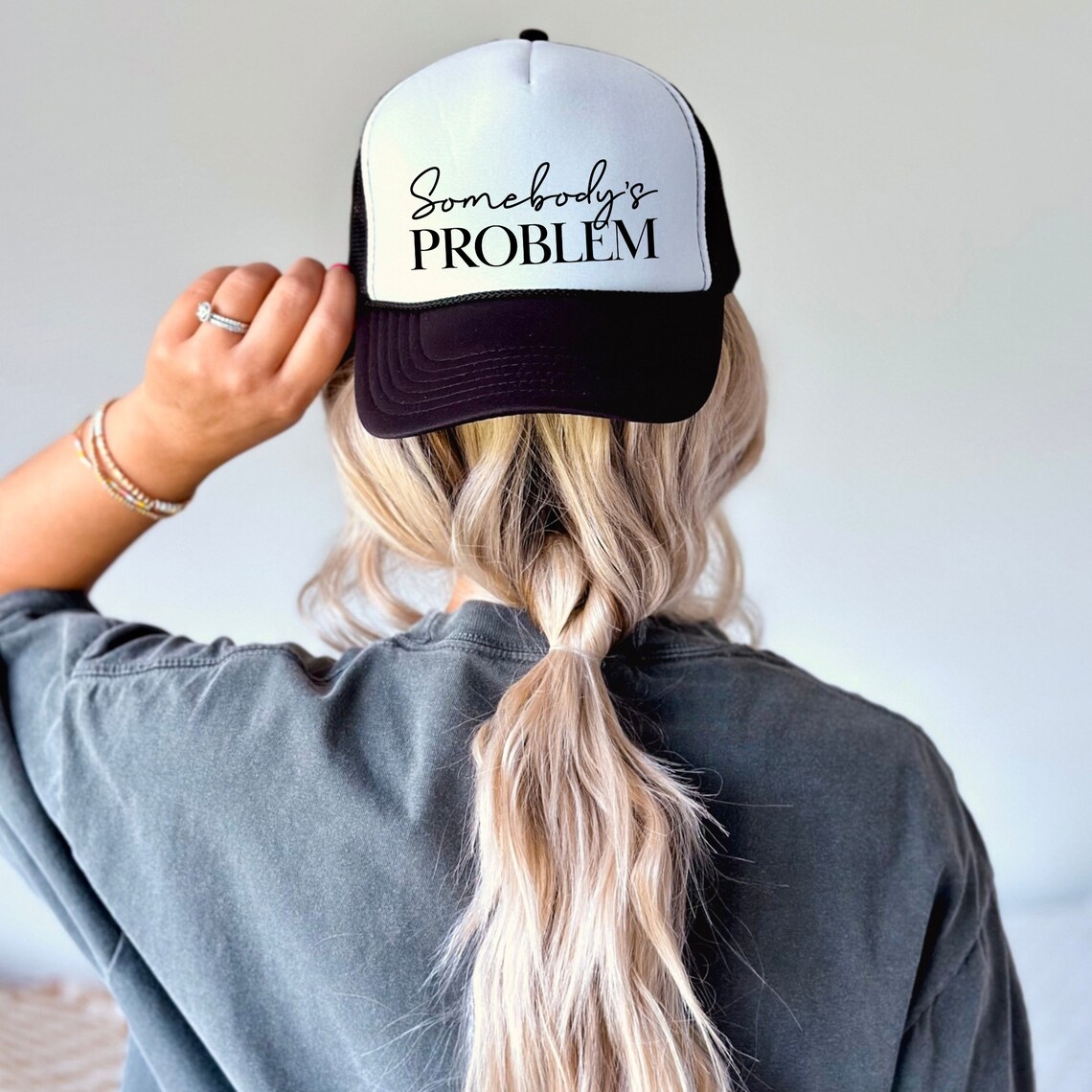Somebody's Problem Trucker Hat, Party Hat, Bachelorette Hat, Birthday ...