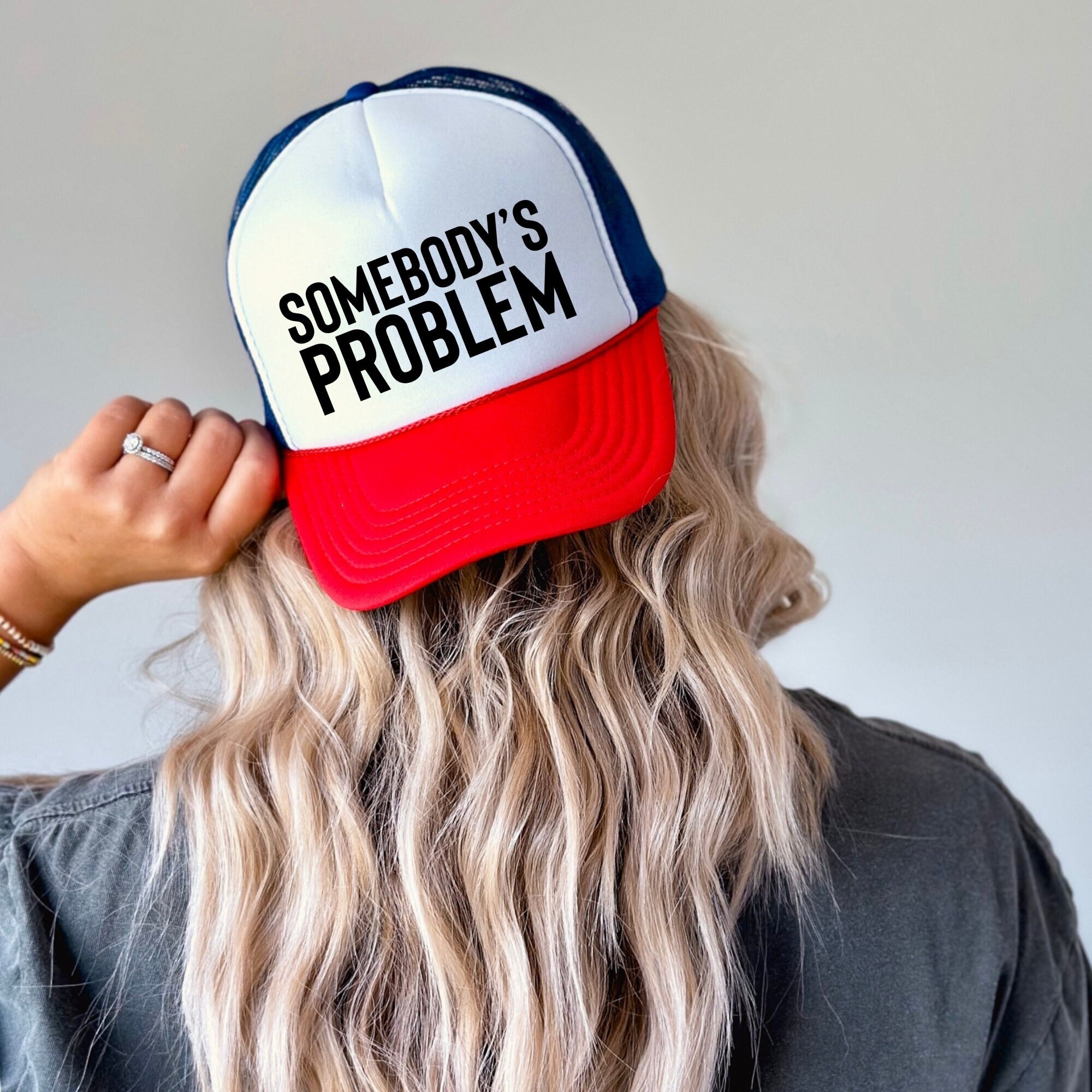 Somebody's Problem Trucker Hat, Party Hat, Bachelorette Hat, Birthday ...