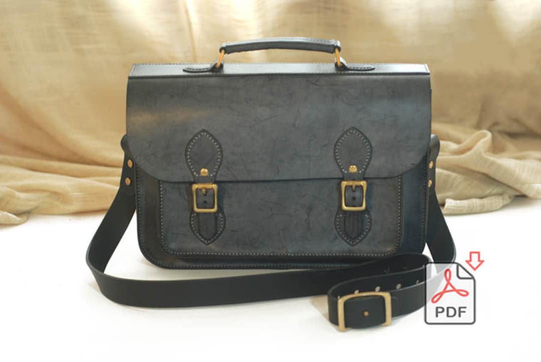 Leather Cambridge Messenger Bag Crossbody Bag Shoulder Bag PDF Pattern ...