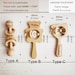Wooden Rattle Personalised Baby Rattle Toy Baby Keepsake - Etsy