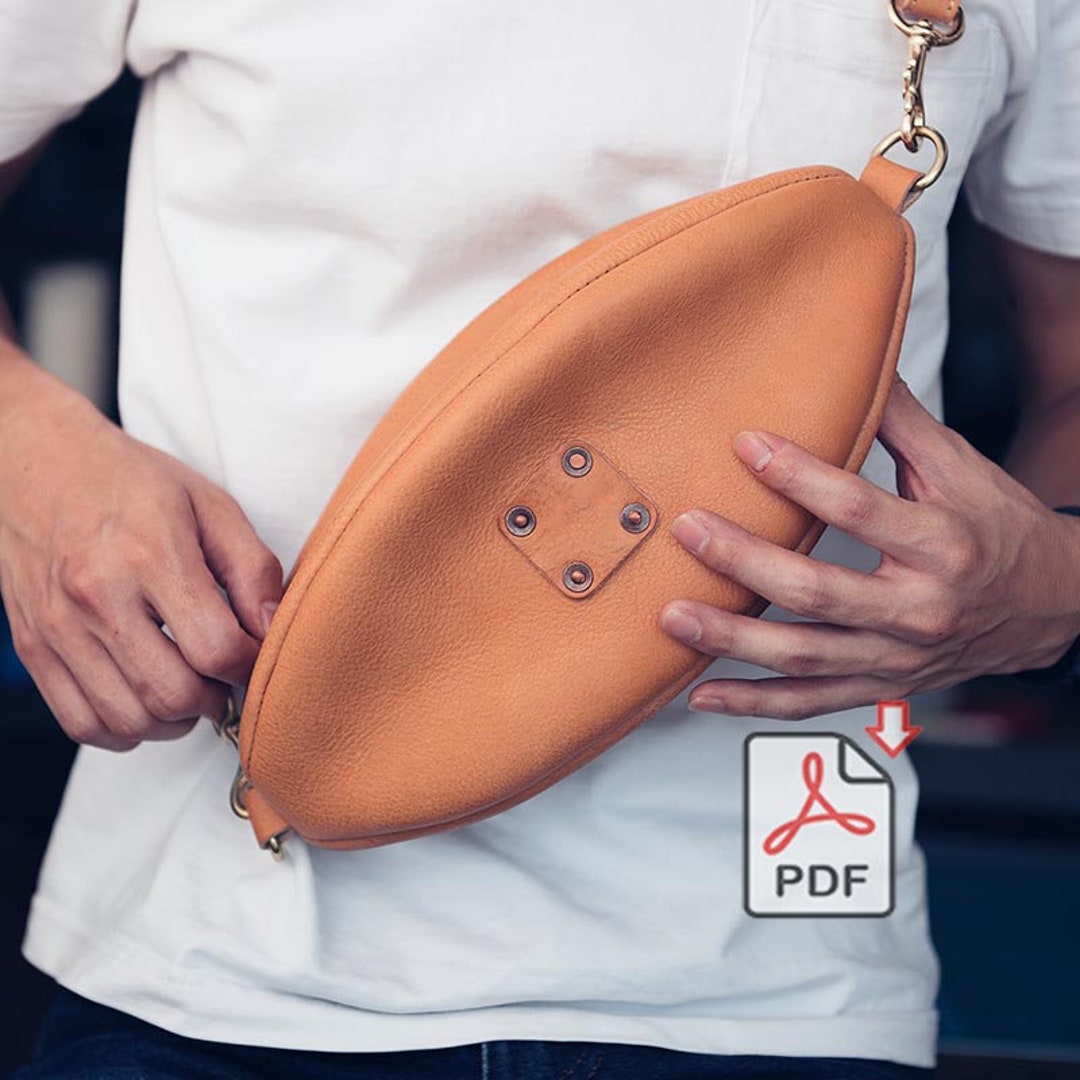 Leather Crossbody Bag, Rugby Bag, Armpit Bag, Chest Bag PDF Pattern DIY ...