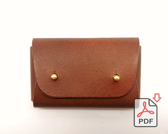 Leather Card Holder PDF Pattern DIY Valentine's Day Gift | Etsy