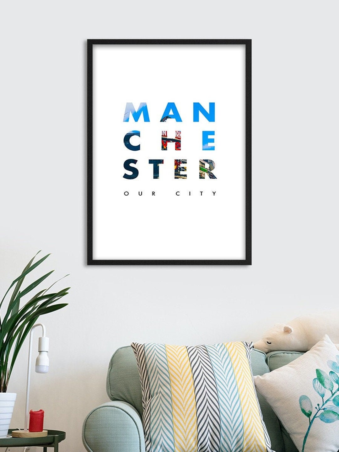 Manchester Our City Print City Poster Wall Art Home - Etsy