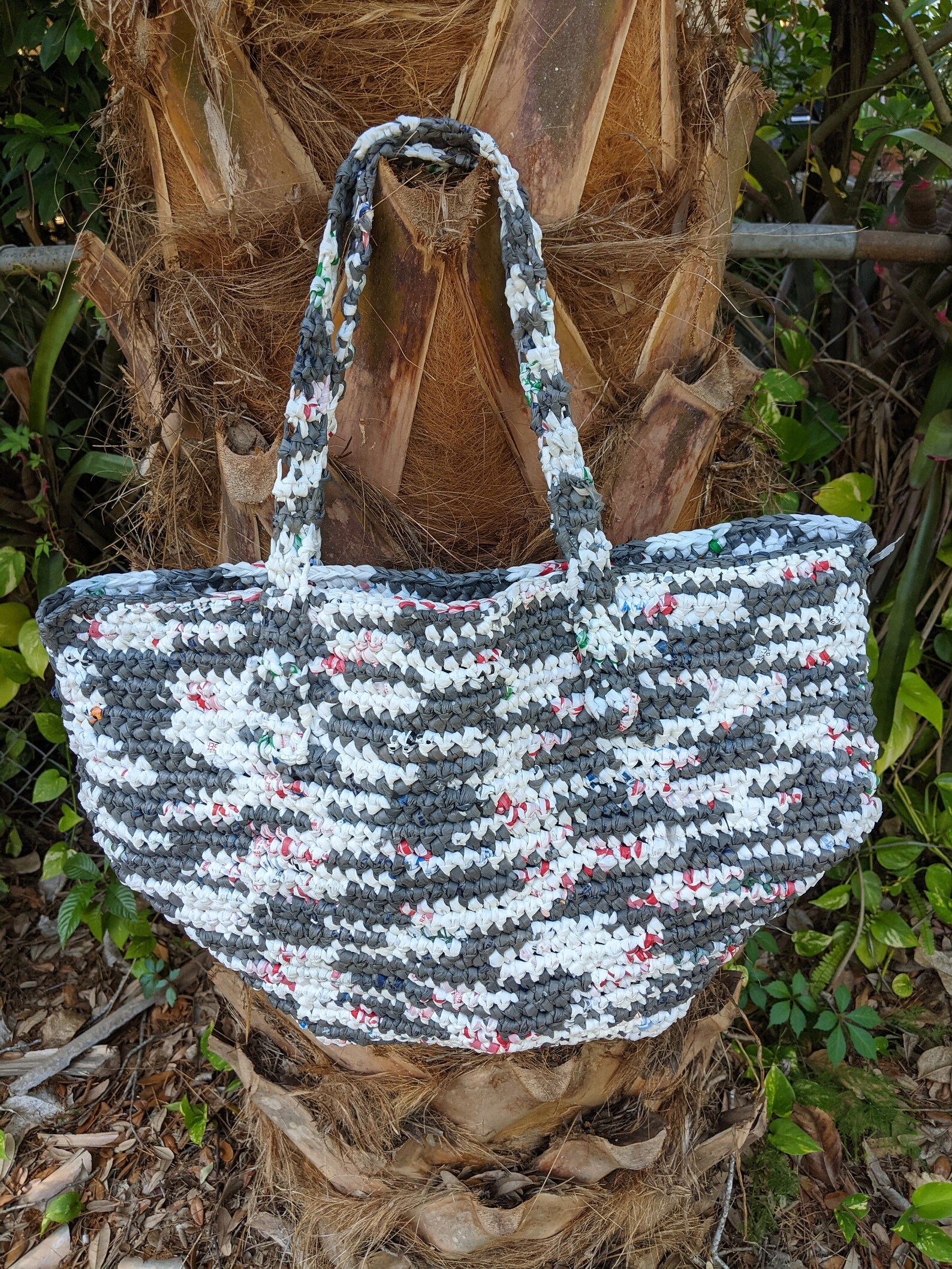 Upcycled Plastic Bag Tote | Etsy