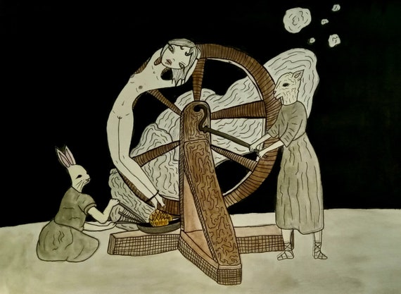 The Torture Wheel Creepy Cute Art Print - Etsy