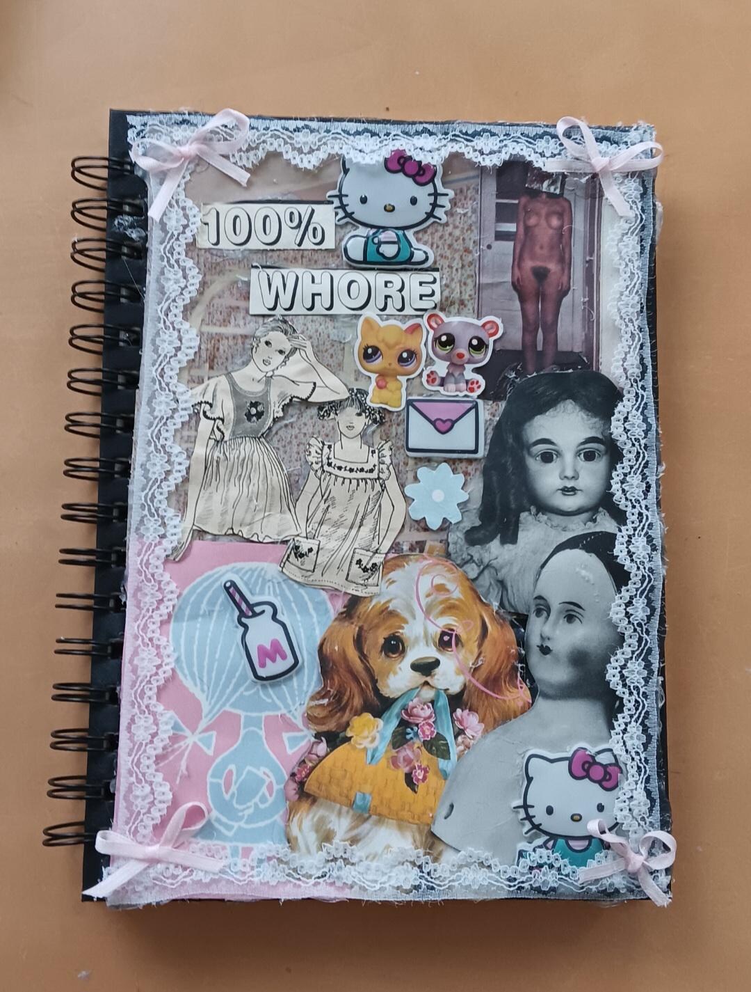 Custom Collage Creepy Cute Diary - Etsy