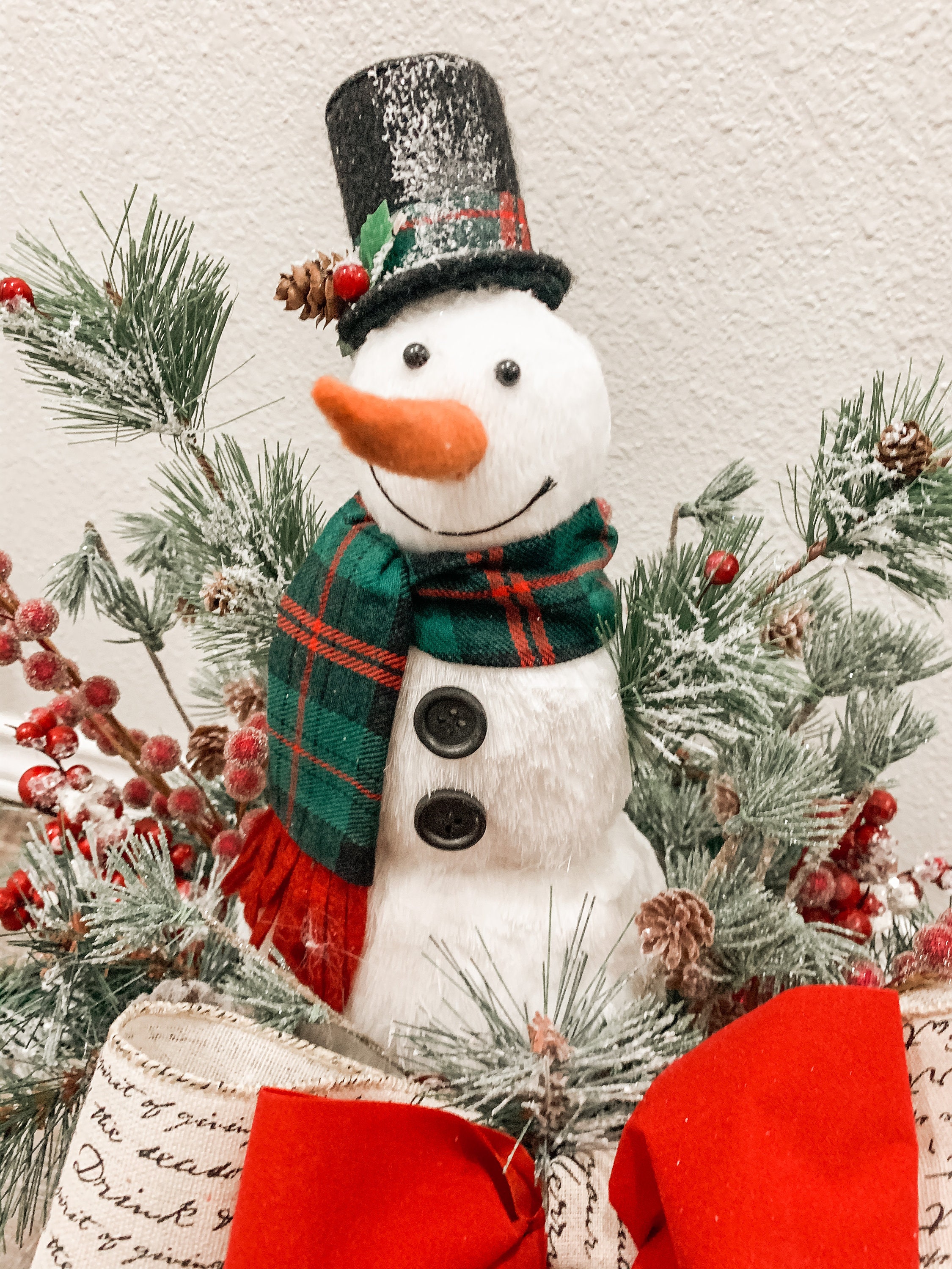 Rustic Snowman Arrangement - Etsy